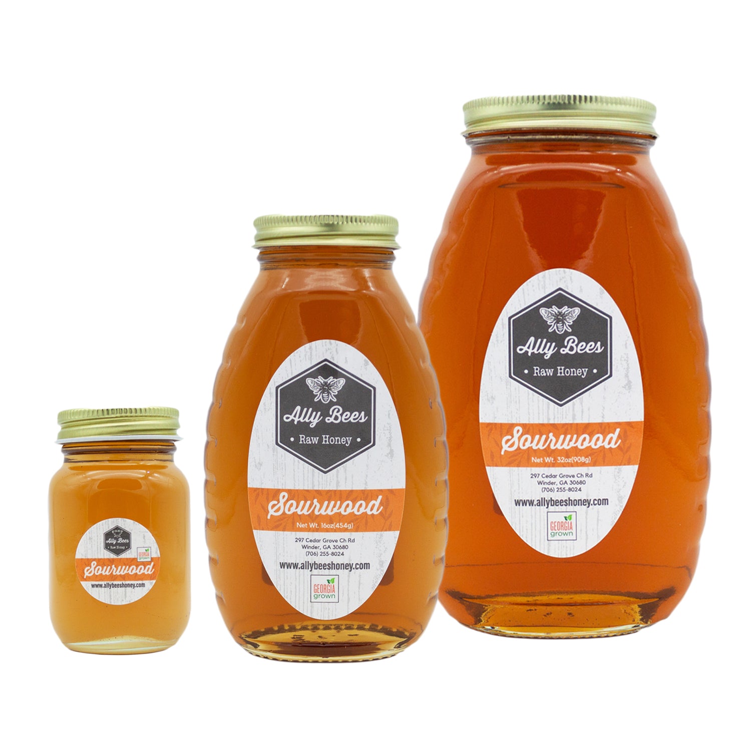 Sourwood Honey - Glass Jar – Ally Bees Honey